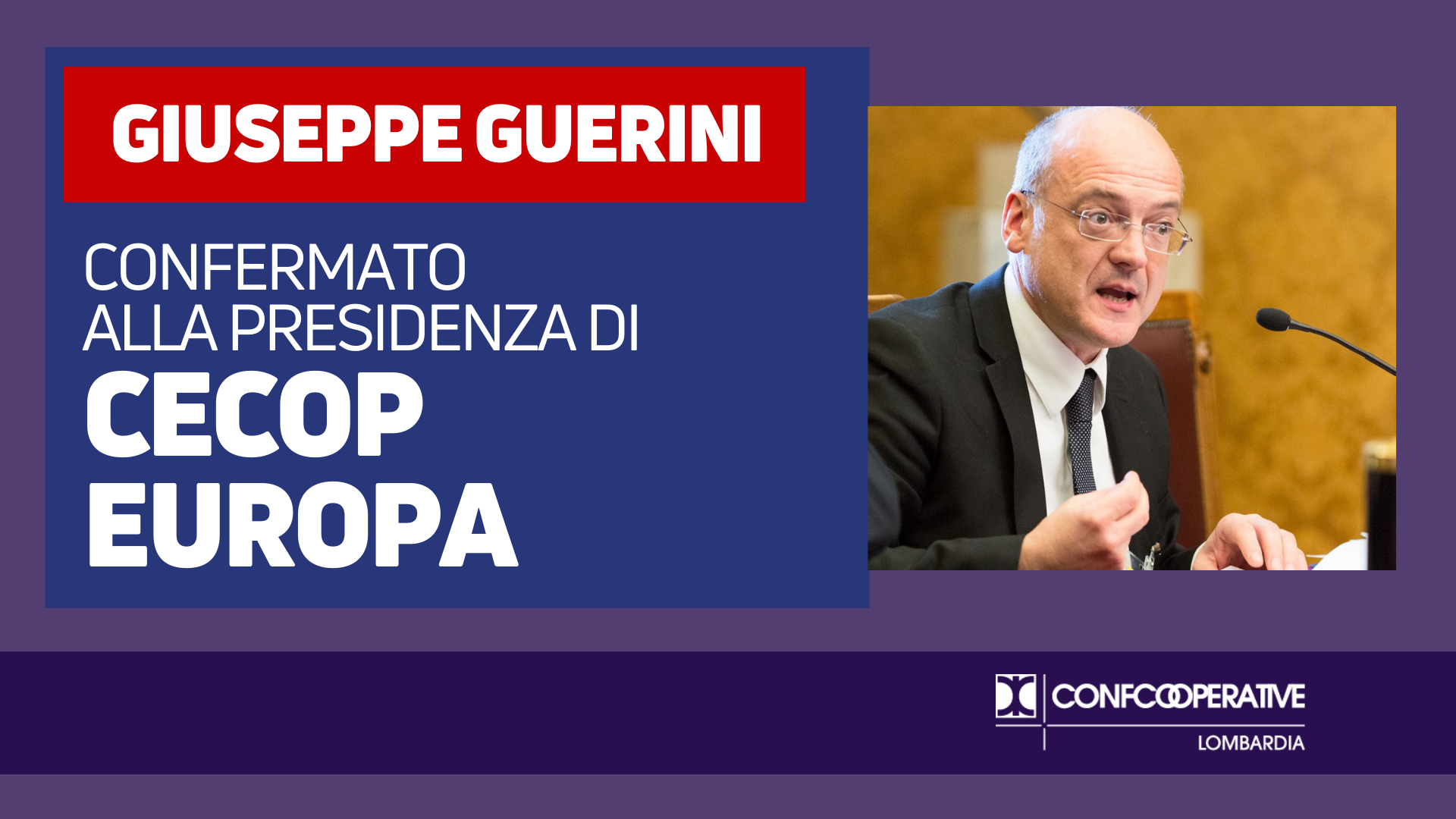 Giuseppe Guerini riconfermato alla presidenza di CECOP ...