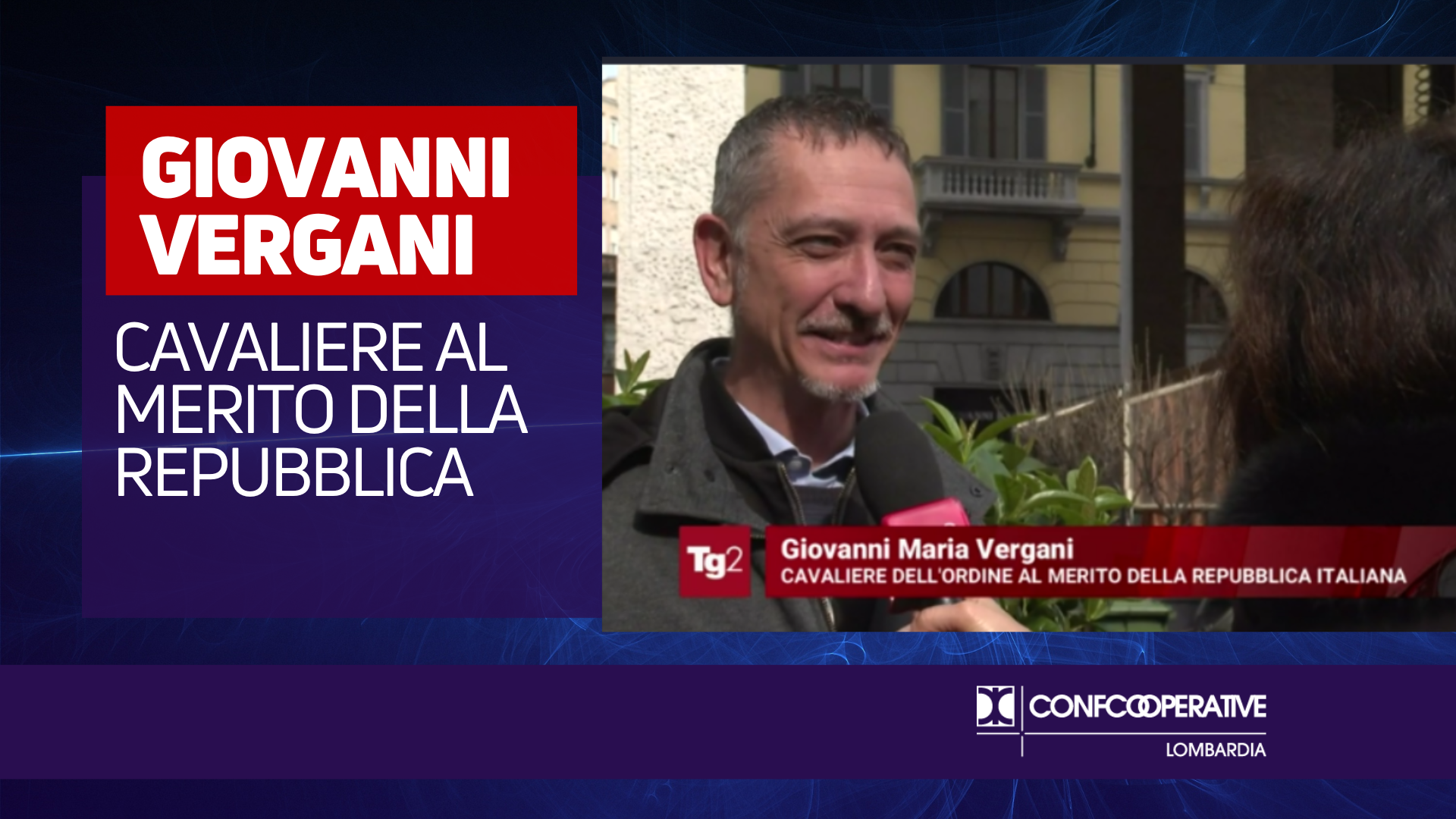 Giovanni Vergani (Novo Millennio) Cavaliere al merito della Repubblica ...